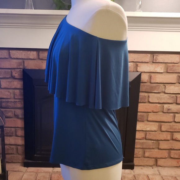BOLD elements | Tops | Nwt Bold Elements Small Legion Blue One Shoulder ...